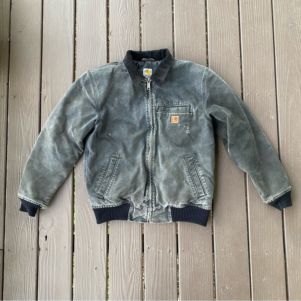 Carhartt Bankston Sandstone Duck Canvas Quited Bomber… - Gem